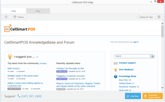 CellSmart POS - Support