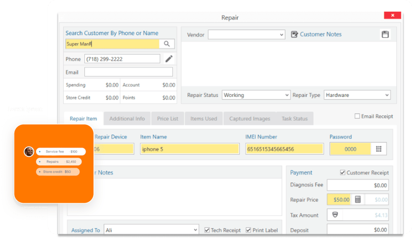 CellSmart POS - Product Repair