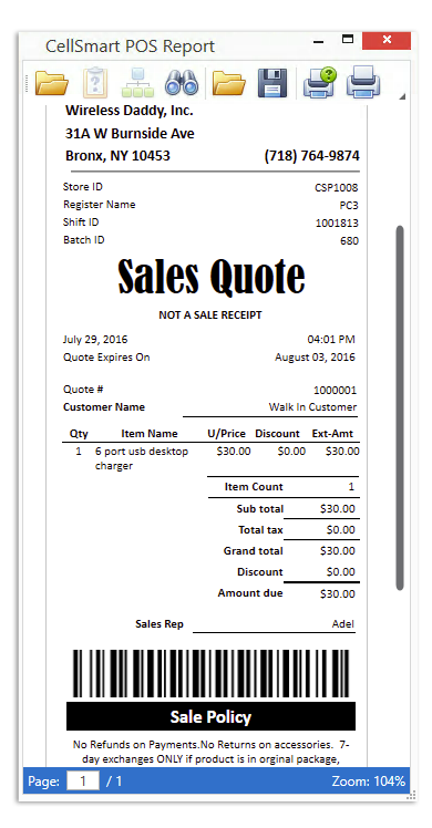 CellSmart POS - Point of Sale Software